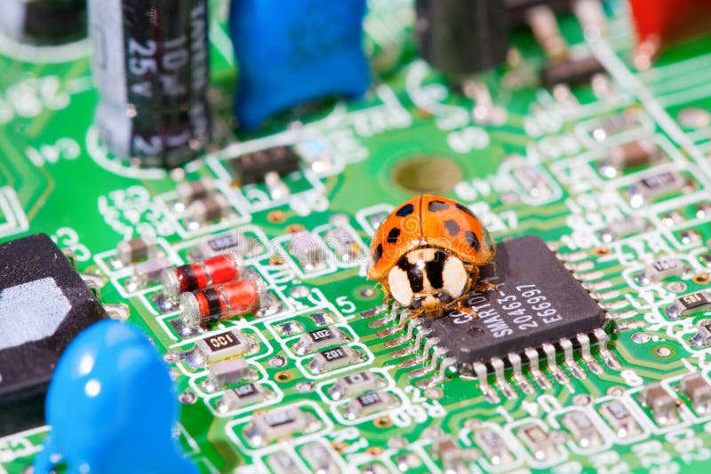 Computer bug stock photo. Image of blue, integrated, macro - 12242162 Computer bug stock photo. Image of blue, integrated, macro - 12242162