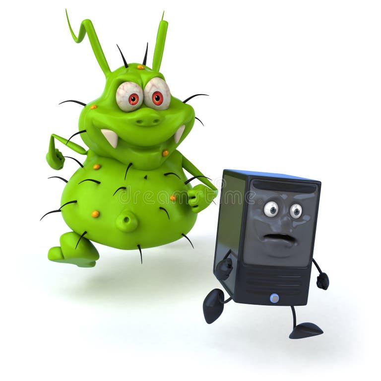 Scary Computer Virus Stock Illustrations – 361 Scary Computer Virus ...