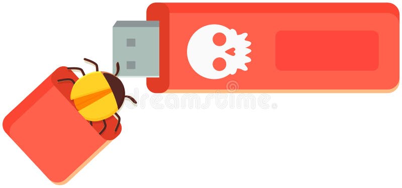 Computer Bug Crawls into USB Flash Drive Storage Device, File ...