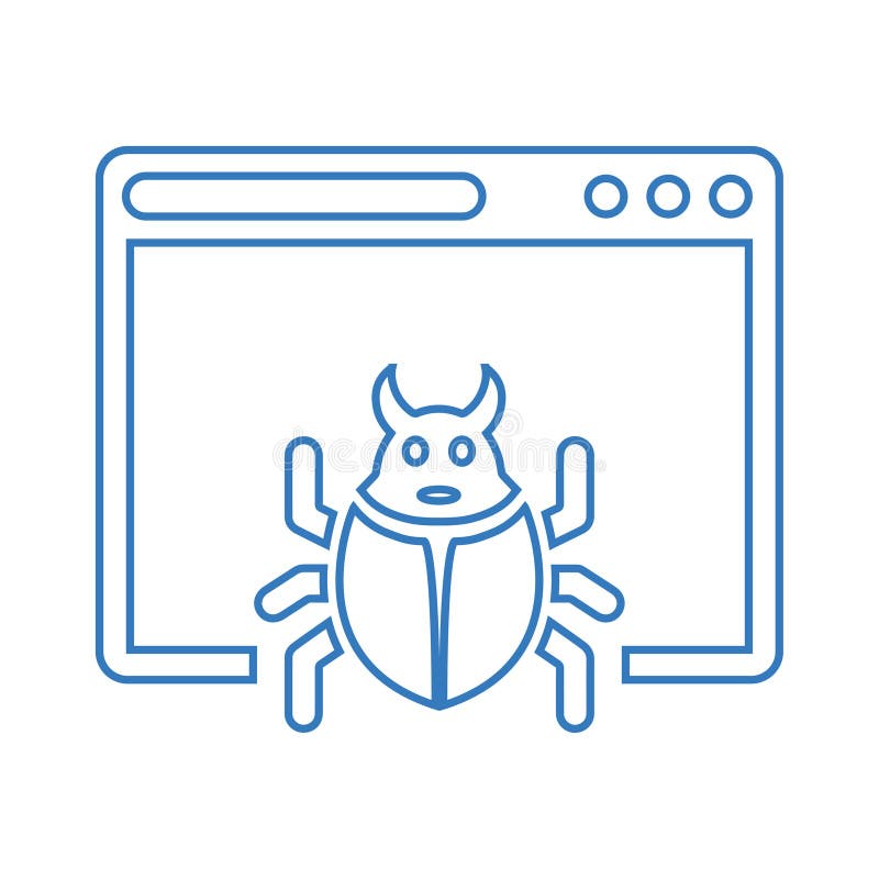 Computer, Bug, Fixing, Repair, Virus Icon Stock Illustration ...