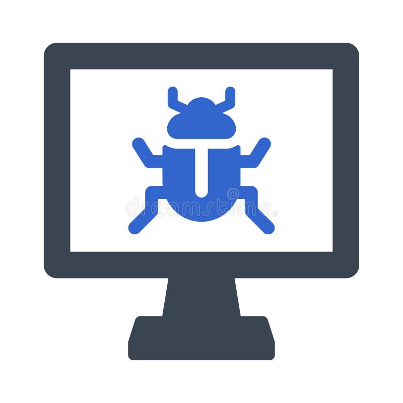 Computer bug Icon stock vector. Illustration of icon - 315874980