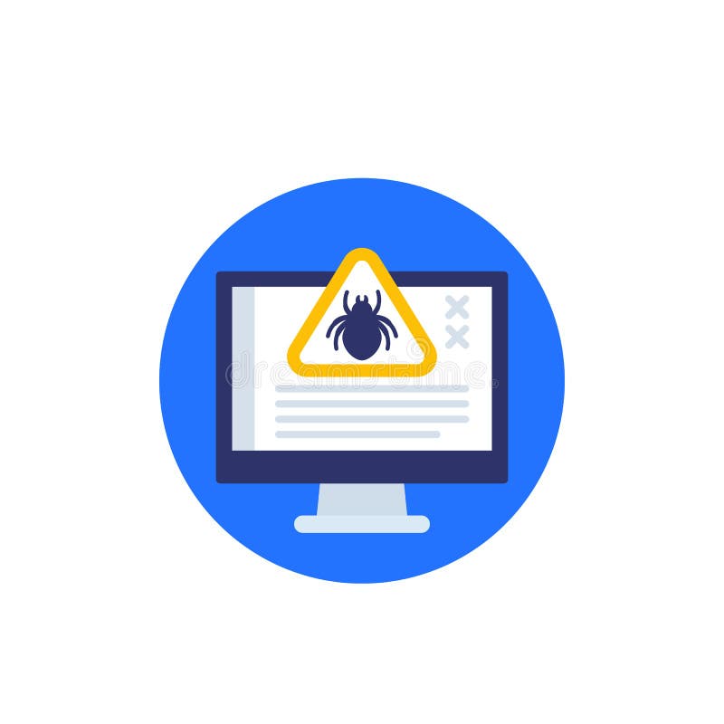 Malware, Computer Virus Icon with Skull and Bones Stock Vector ... Malware, Computer Virus Icon with Skull and Bones Stock Vector ...
