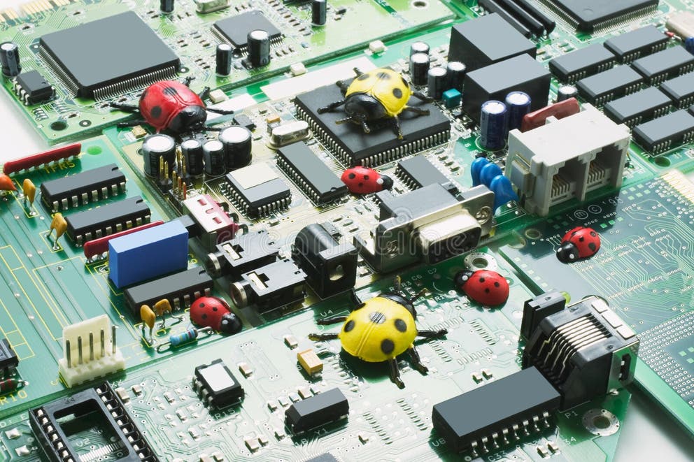 Computer Bugs Concept stock image. Image of hacker, conductor - 22588433