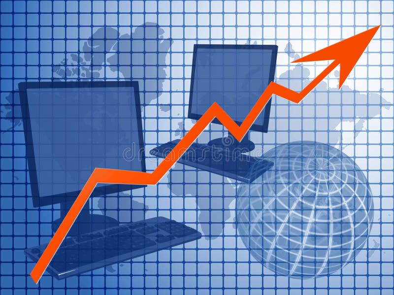 Computer business stock illustration. Illustration of equipment - 1464829