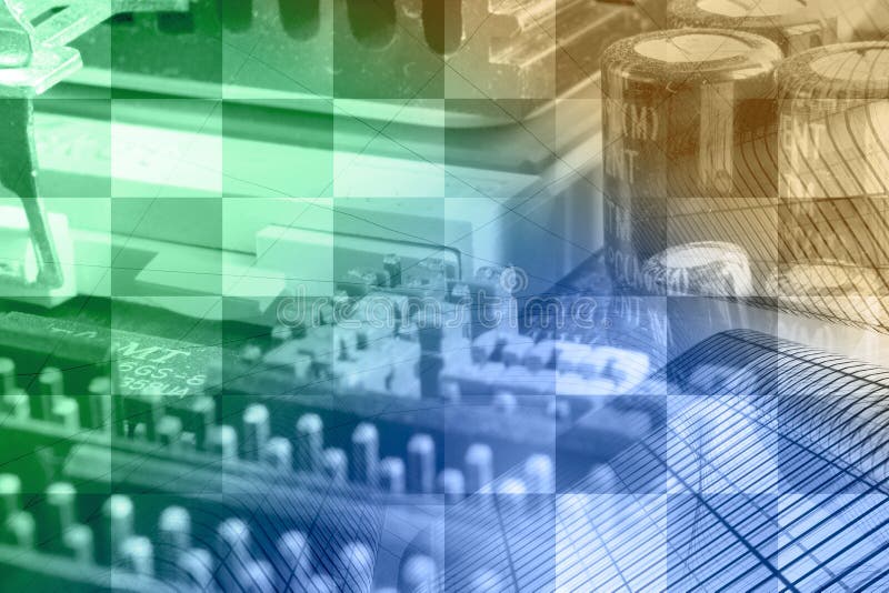 Computer business stock photo. Image of abstract, collage - 130832832