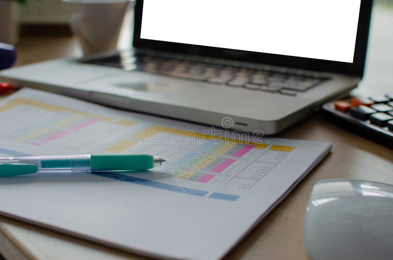 Computer and Business Documents Stock Photo - Image of professional ...