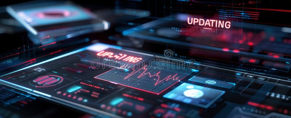 Computer and Business Security Concept, System Updates and Privacy ...