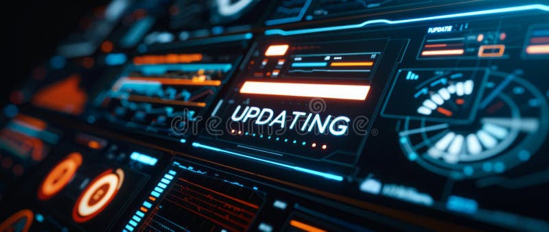 Computer and Business Security Concept, System Updates and Privacy ...