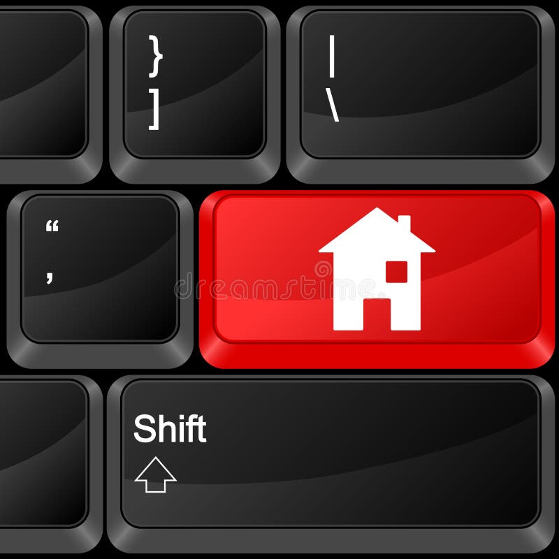 Computer Button stock illustration. Illustration of crystal - 1033026