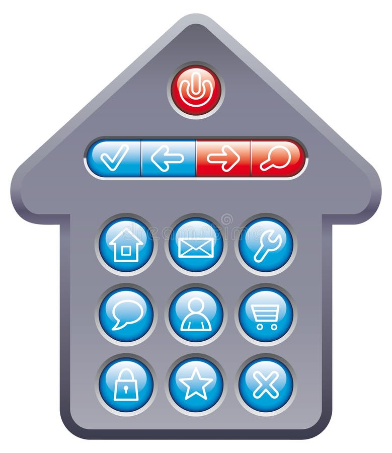 Computer buttons stock illustration. Illustration of shapes - 3943308