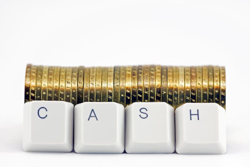 Computer buttons Cash stock photo. Image of blocks, money - 8102516