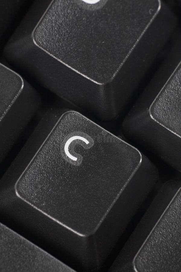 Computer C key stock image. Image of character, macro - 2636135