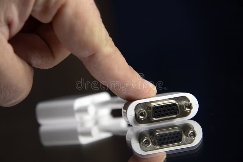 Computer cable stock image. Image of printer, finger, wired - 2399657