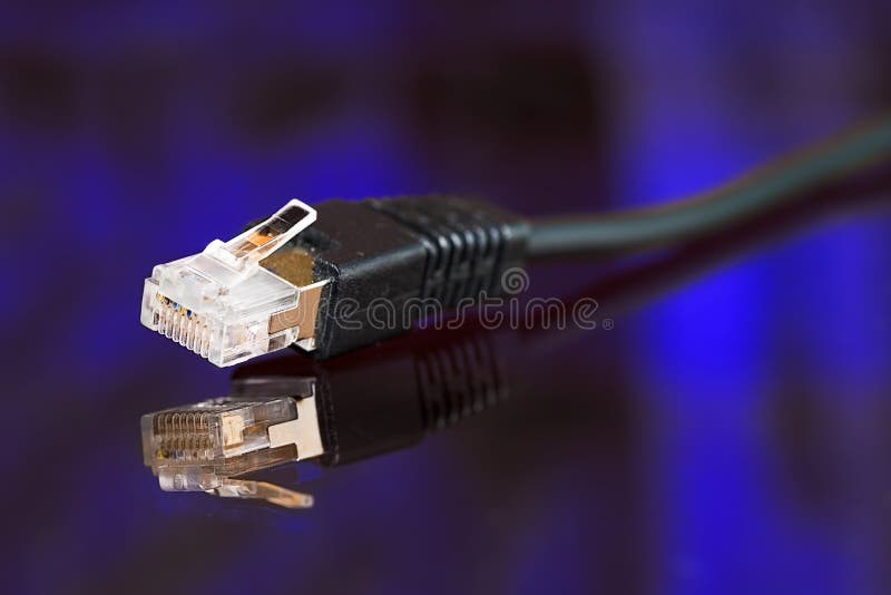 Blue Computer Cable stock photo. Image of data, computer - 5267848