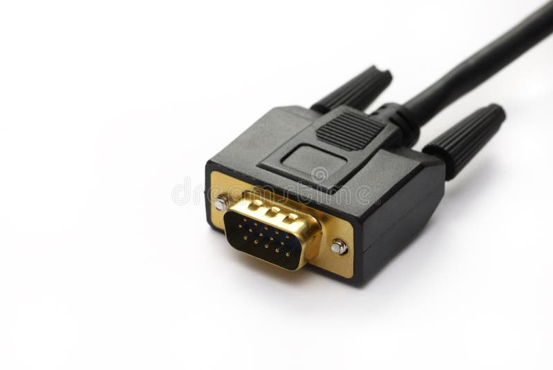 Computer cable (D-SUB) stock photo. Image of computer - 287963388