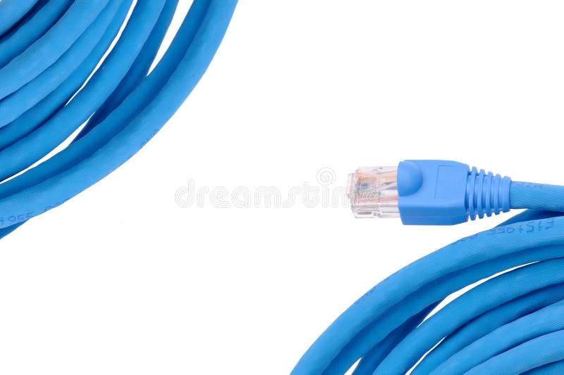 Blue Cables stock image. Image of current, electric, cord - 5606993