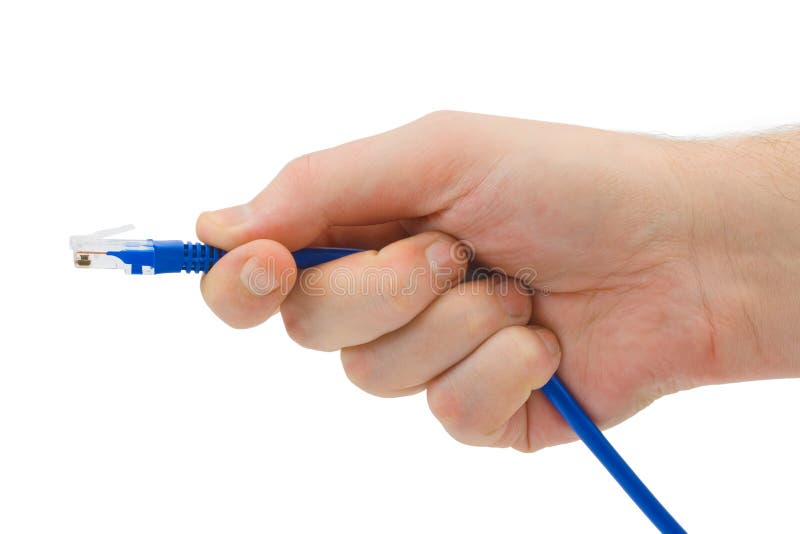 Hand Holding an Electrical Cord Stock Image - Image of beware, plastic ...