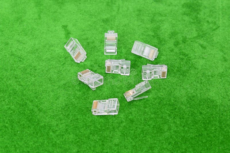 Computer Cable Head Modular Connector Stock Photo - Image of modular ...