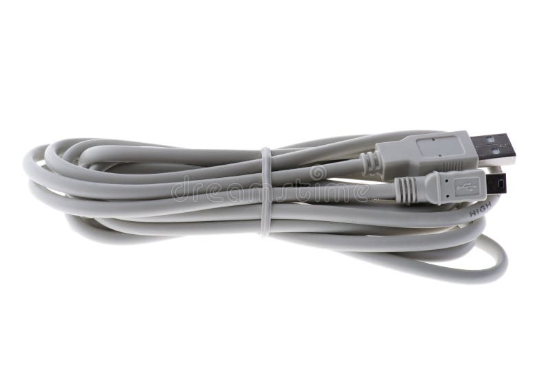 Computer cable isolated stock photo. Image of high, transfer - 13160408