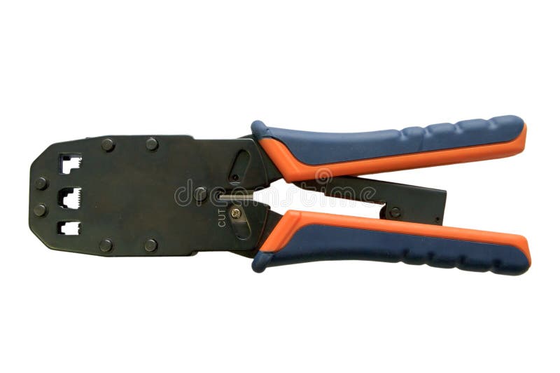 Computer cable pliers stock photo. Image of crimper, multifunctional ...
