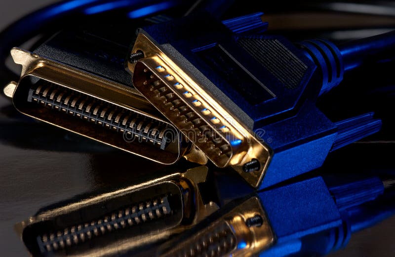 Computer Cables stock image. Image of data, contacts, black - 138107