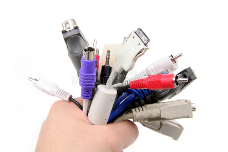 Computer cables stock photo. Image of fast, connect, intricate - 678532