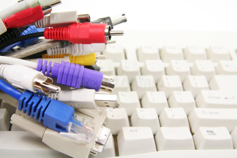 Computer cables stock photo. Image of fast, connect, intricate - 678532