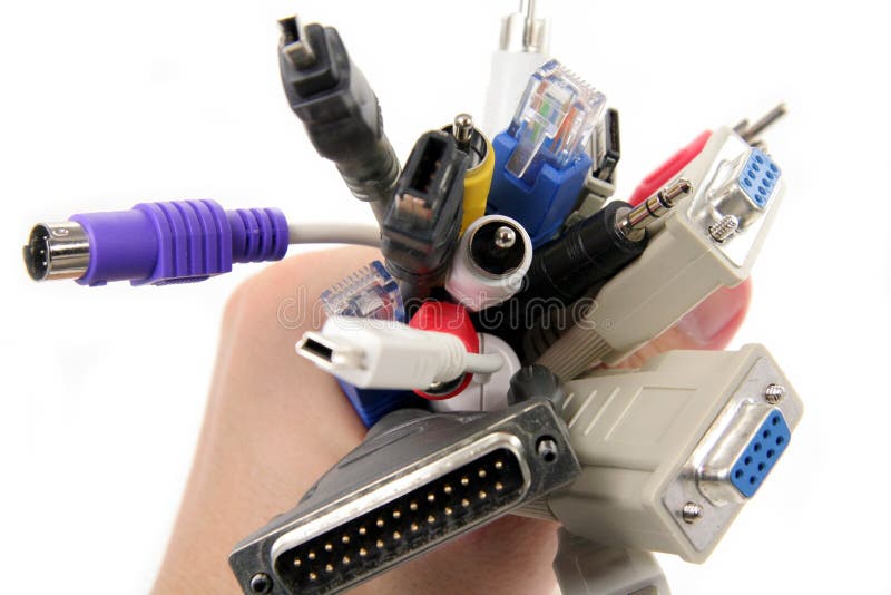 Computer cables stock photo. Image of socket, line, fast - 678514