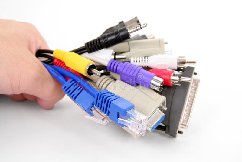 Computer cables stock photo. Image of internet, communicate - 678524