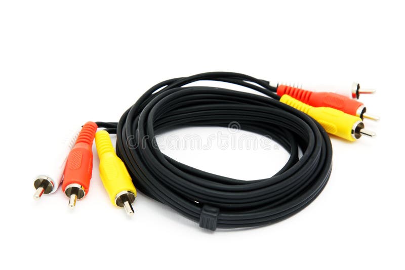 Computer cables stock image. Image of colored, connection - 6553815