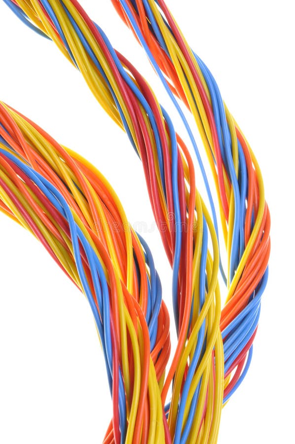 Colorful electrical cables stock image. Image of jacks - 20085497