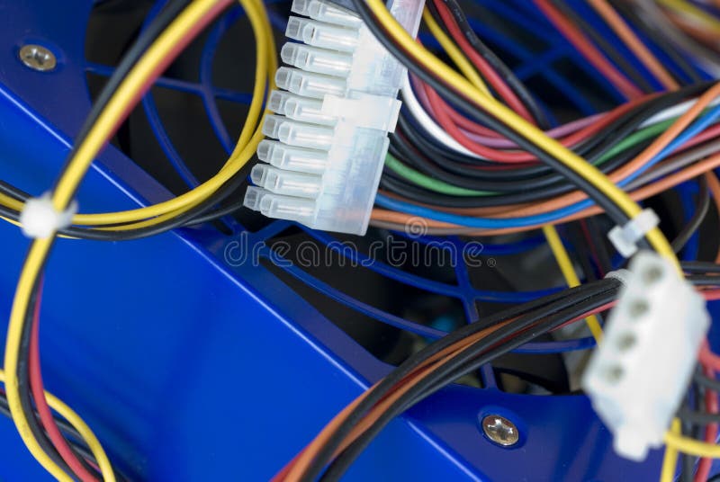 Computer cables stock photo. Image of case, electrical - 254919636