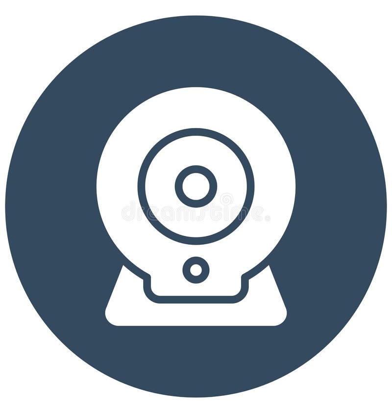 Computer Camera, Video Chatting Isolated Vector Icon that Can Be Easily ... Computer Camera, Video Chatting Isolated Vector Icon that Can Be Easily ...