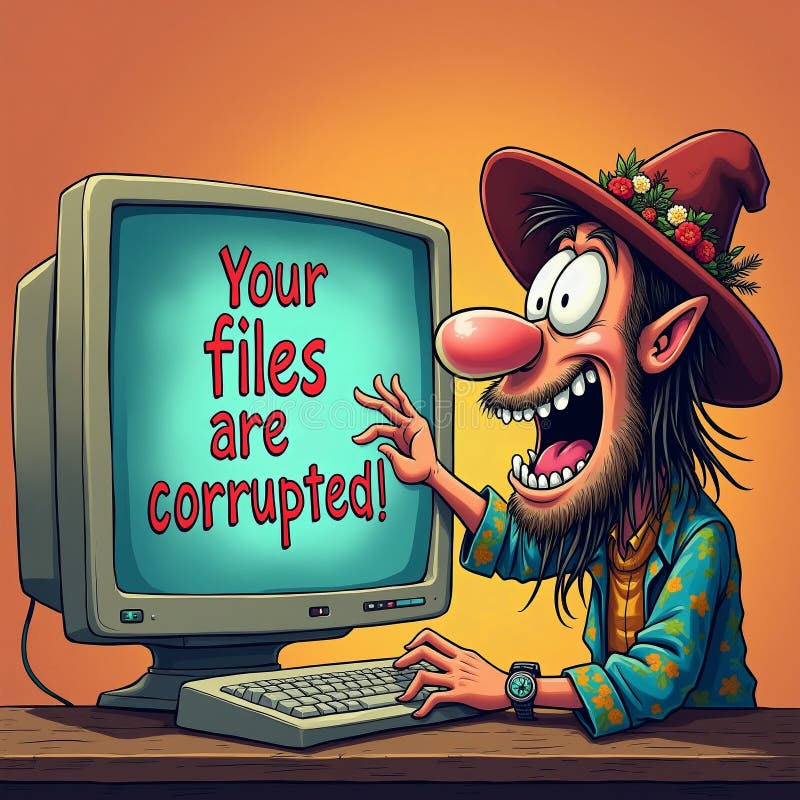 Corrupted Encrypted Data Confidential Online Threat Message Stock ...