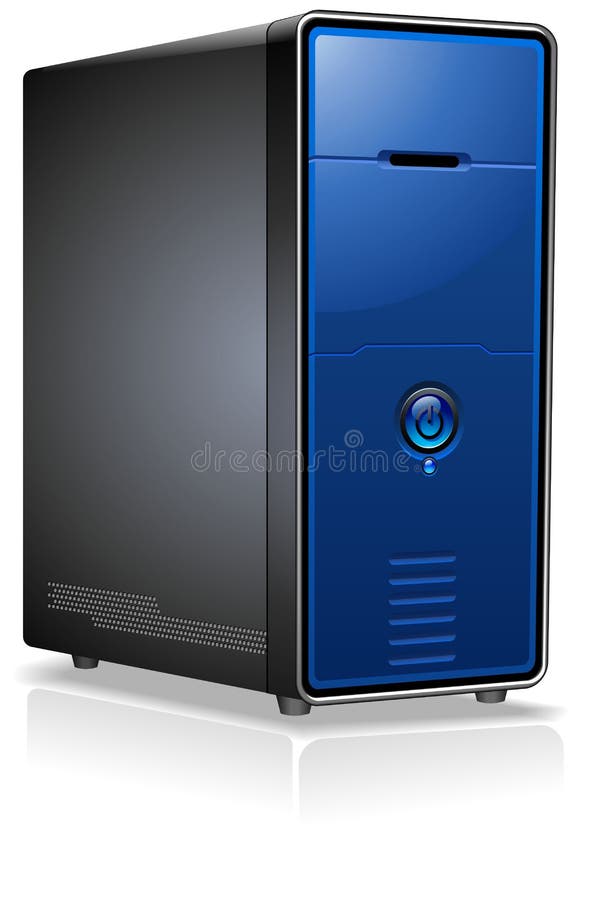 Computer case stock illustration. Illustration of design - 24683337