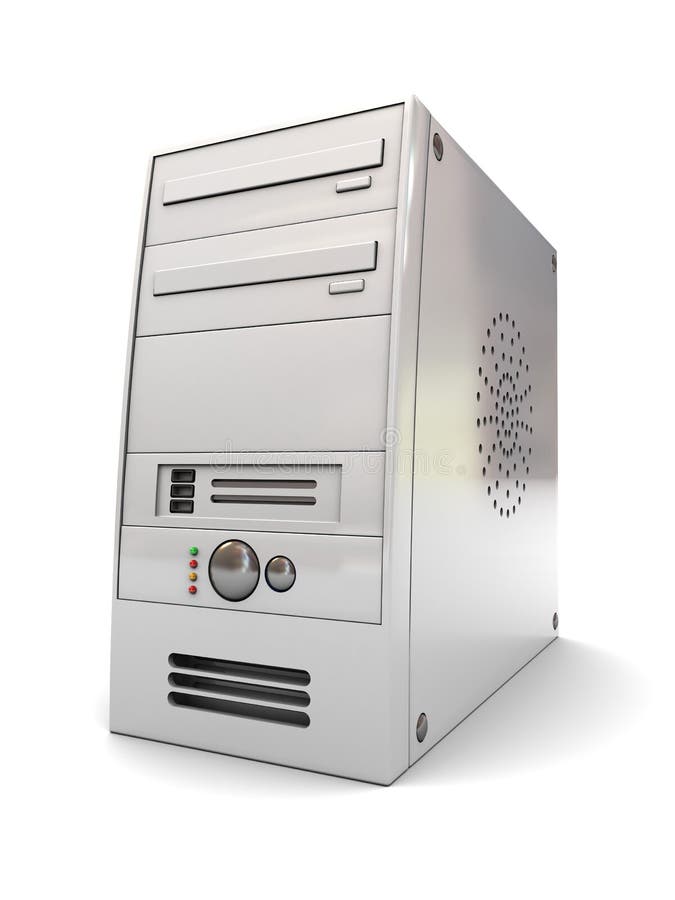 Computer case stock illustration. Illustration of design - 24683337