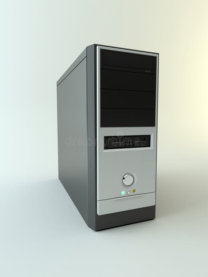 Computer case stock illustration. Illustration of design - 24683337