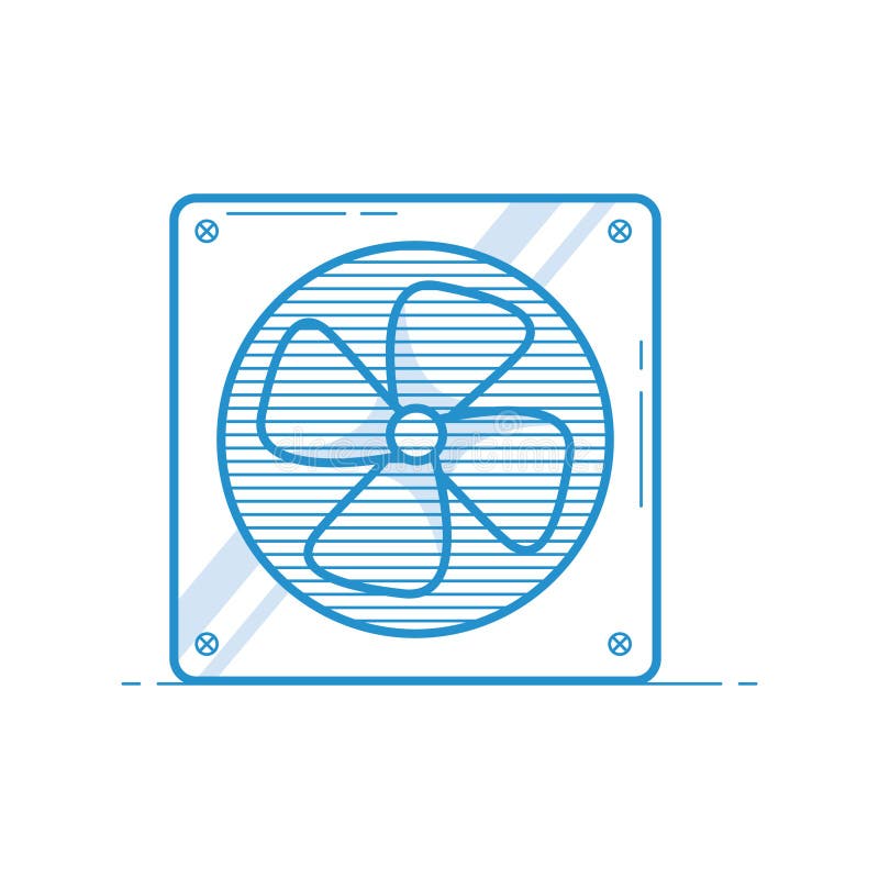 Computer Case Cooler. Vector Illustration Decorative Design Stock ...