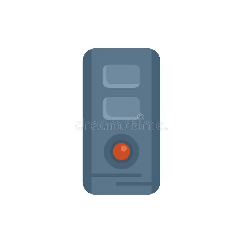 Computer Case Icon Showing Power Button Light Stock Illustration ...