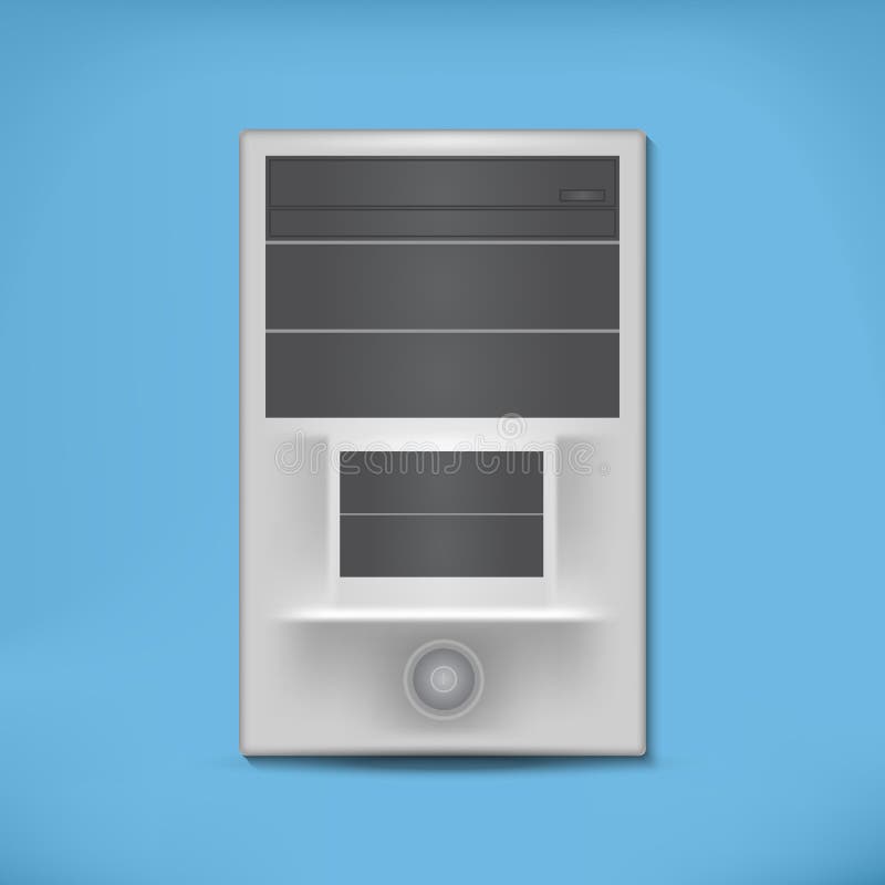 Front View Computer System Unit Stock Illustrations – 46 Front View ...