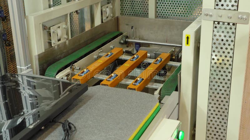 Elevator Moves Down at Construction Site of Stock Video - Video of ...