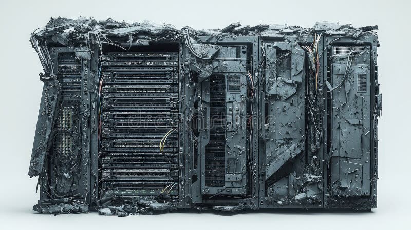 Computer Case with Multiple Wires and Cables Organized Inside for ...