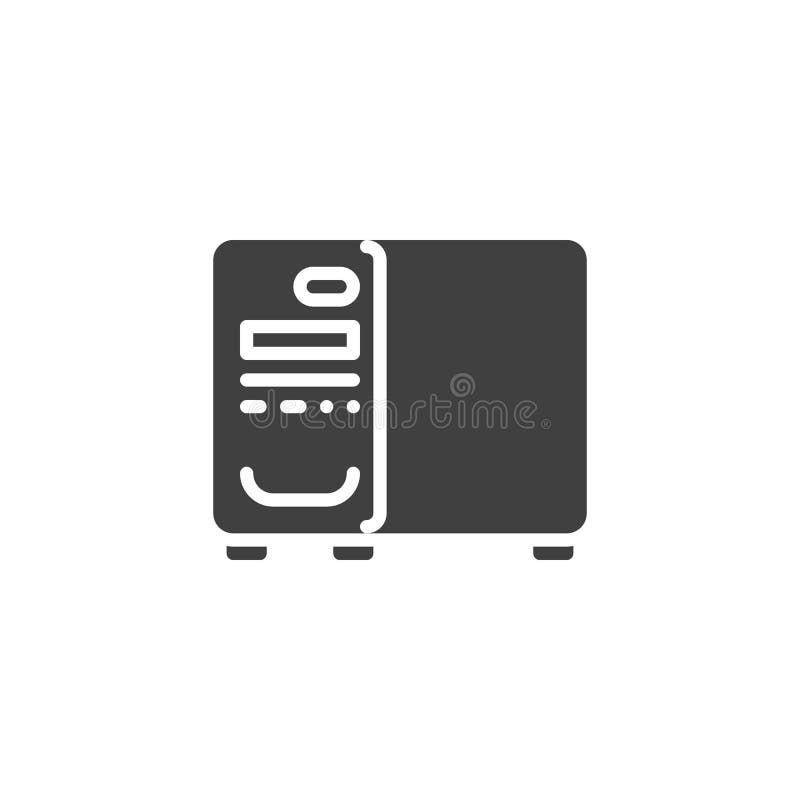 Computer case vector icon stock vector. Illustration of design - 233582858
