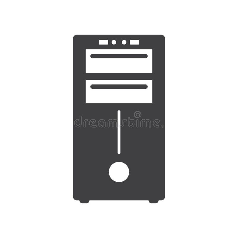 Computer Case. Vector Illustration Decorative Design Stock Vector ...