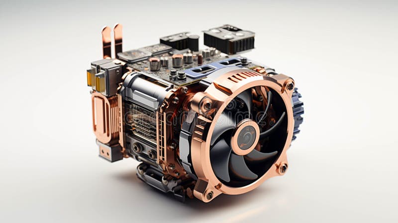 Computer Casing Isolated on White Background Stock Photo - Image of ...