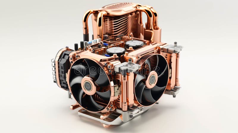 Computer Casing Isolated on White Background Stock Photo - Image of ...