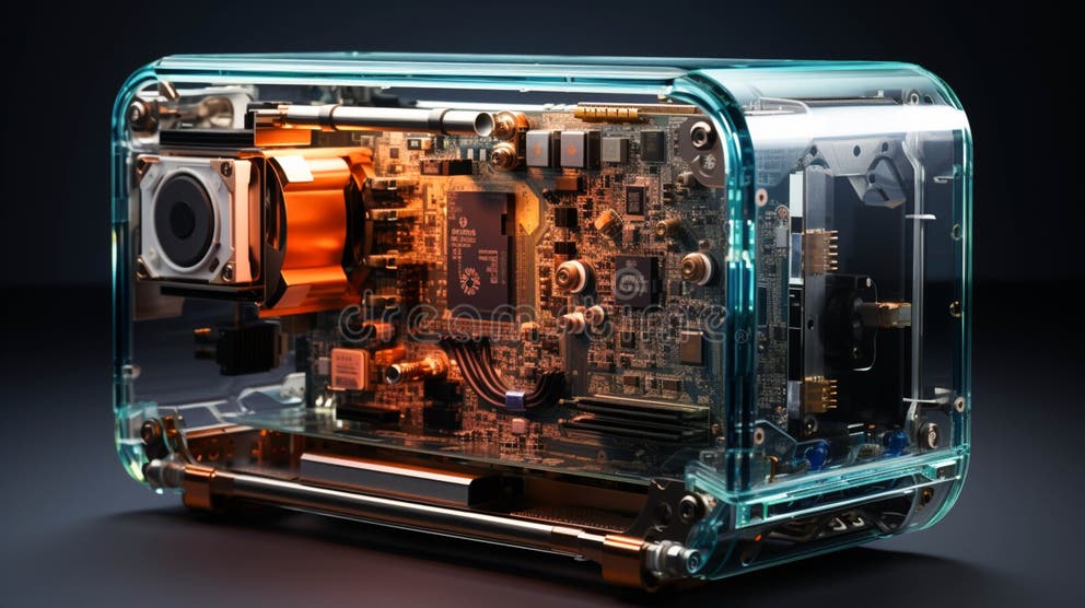 Computer Casing Isolated on White Background Stock Image - Image of ...