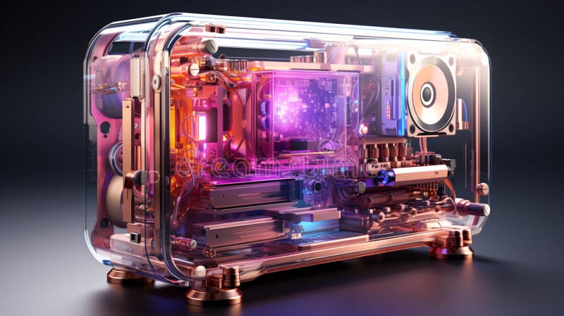 Computer Casing Isolated on White Background Stock Photo - Image of ...