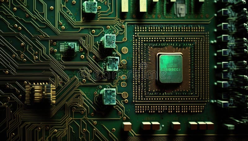 Computer Cell Phone Micro Chips. Motherboard. Data RAM. Circuitry ...