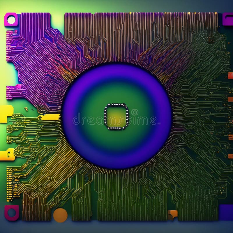 Computer Cell Phone Micro Chips. Motherboard. Data RAM. Circuitry ...